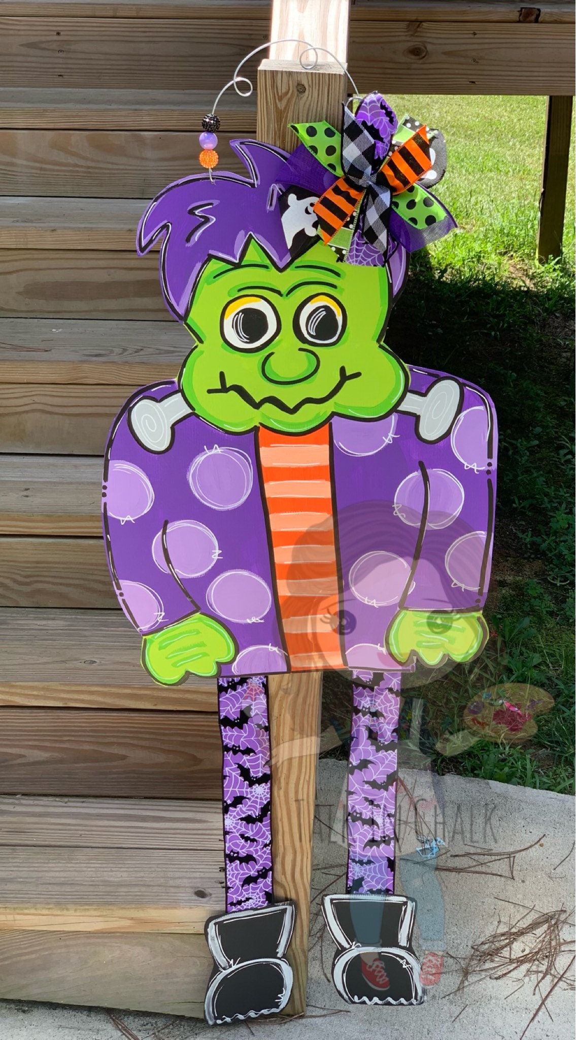 Frankenstein Ribbon Legs Door Hanger - Etsy
