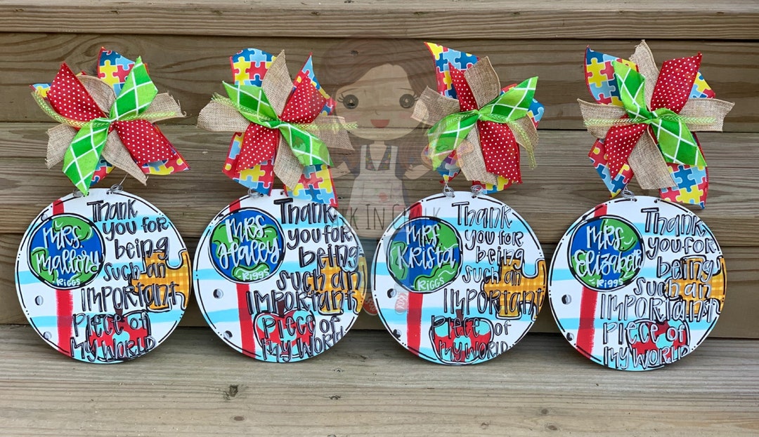 Appreciation/thank You - Autism Themed - Etsy