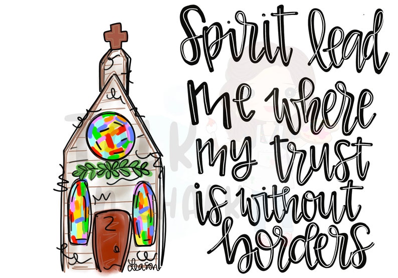 Spirit Lead Me Sublimation Template - Etsy