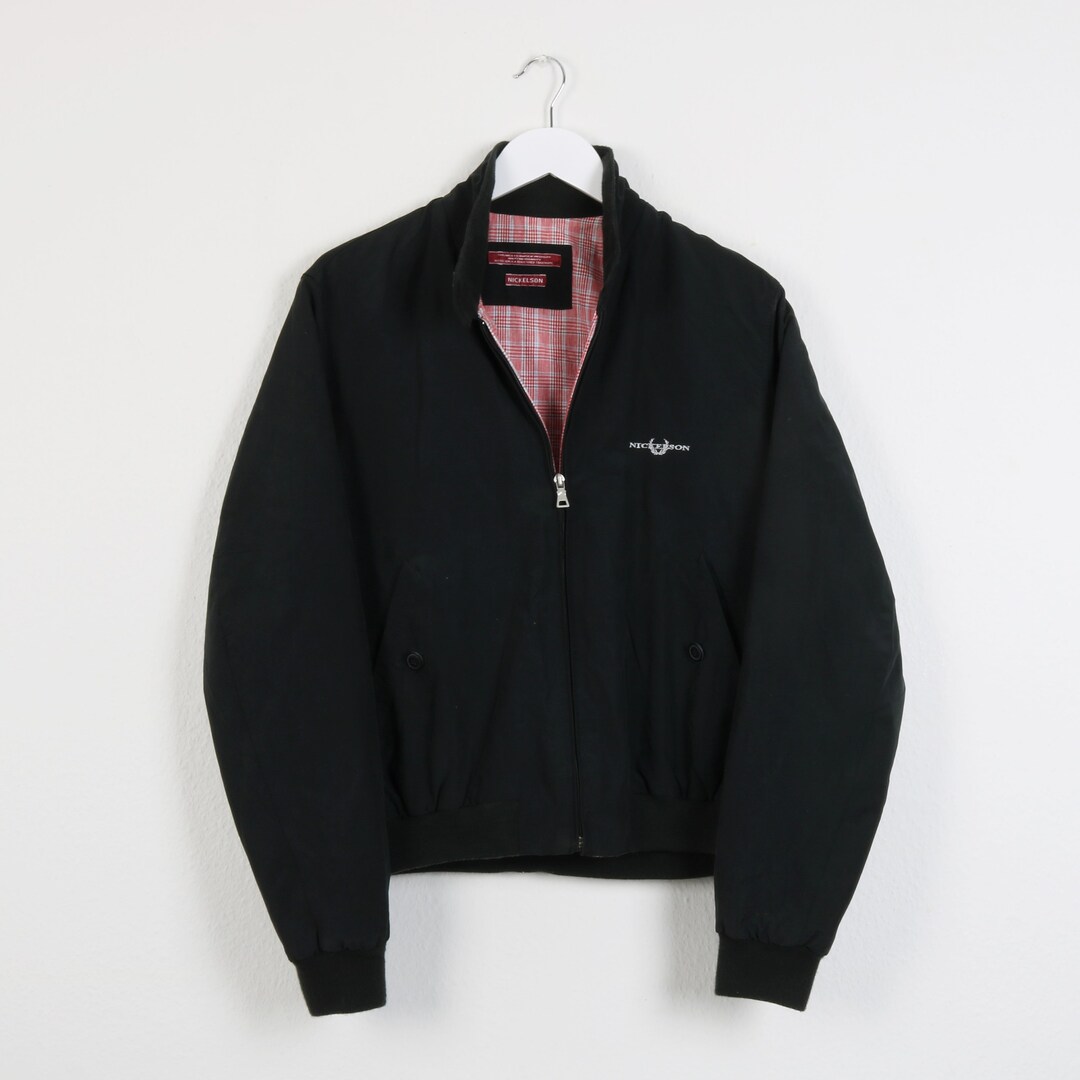 Vintage 90's Black Nickelson Harrington Jacket XS - Etsy