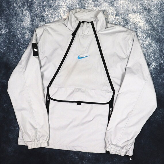 Vintage Grey Nike Air Half Zip Windbreaker Jacket Large - Etsy