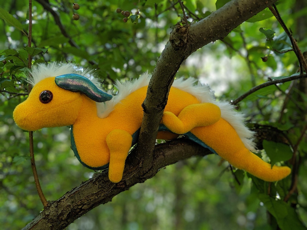 Handmade Shoulder Dragon Plush Toy, Fantasy Friend for Kids and Adults ...