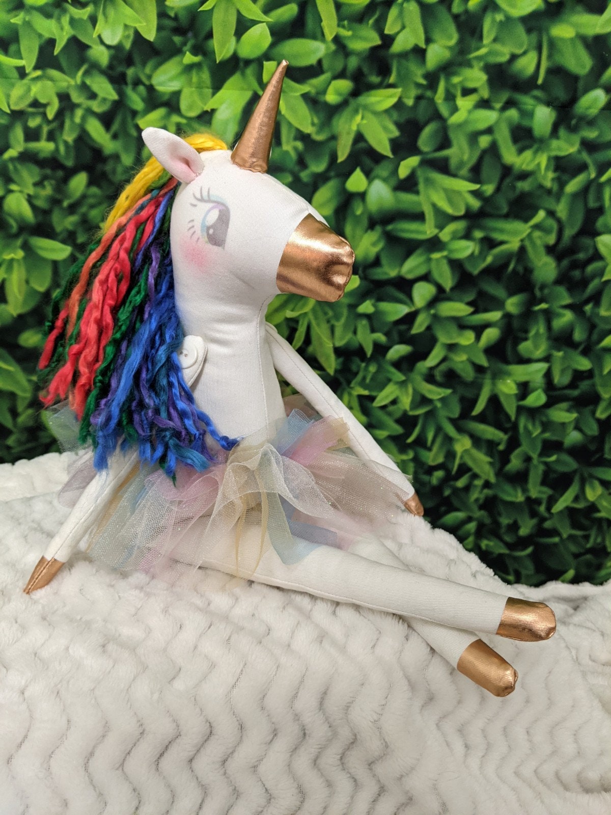 Adorned 19 Inch Unicorn Doll , Unicorn Plush , Unicorn , Cloth Doll ...