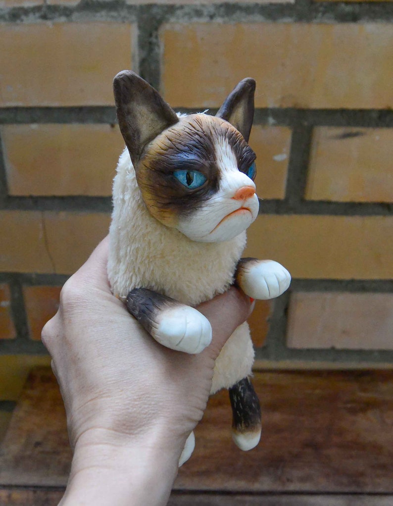 Grumpy Cat toy Tardar Sauce meme plush toy grumpy cat plush | Etsy