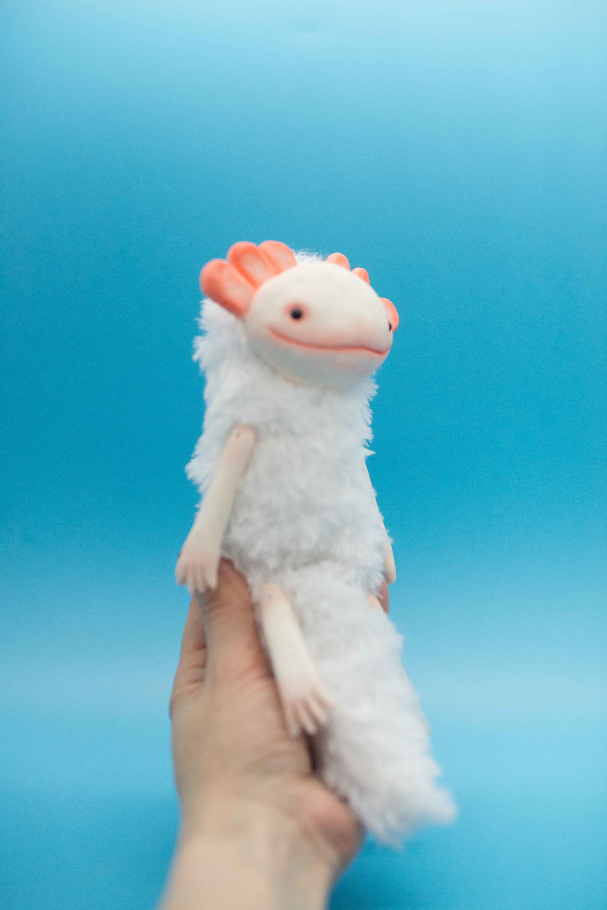 Soft toy axolotl handmade Axolotl doll interior Axol the | Etsy