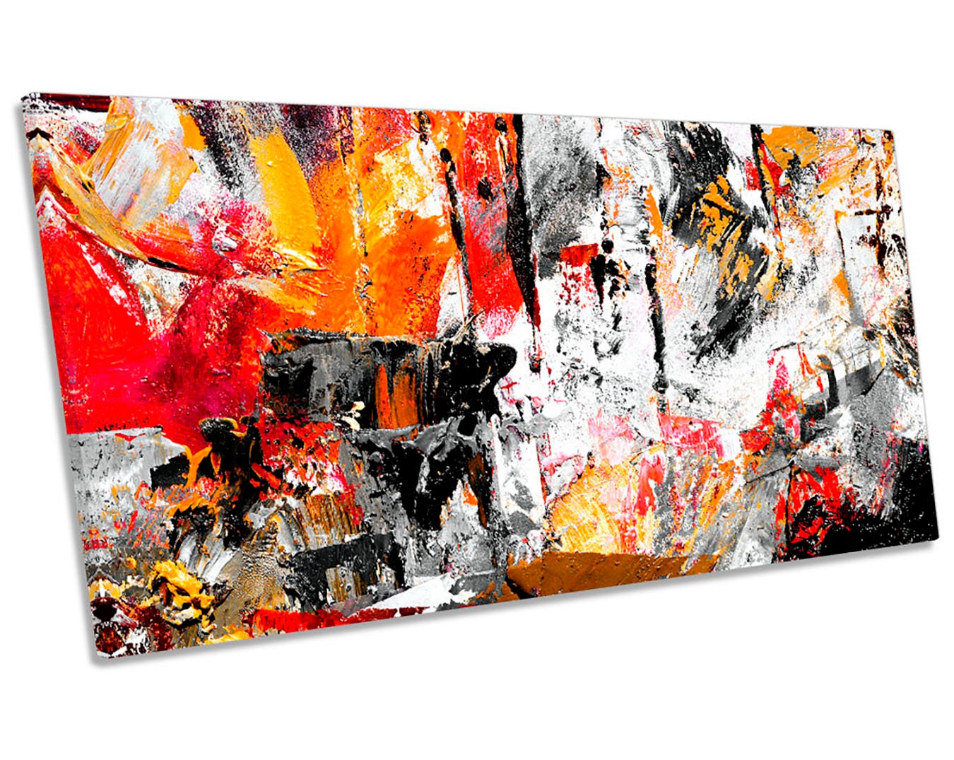 Grunge Modern Abstract Panoramic CANVAS WALL ART Print Picture - Etsy UK