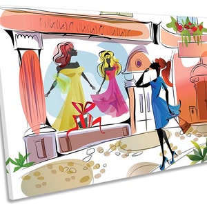 Window Shopping Fashion CANVAS WALL ART Picture Print - Etsy