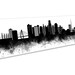 Kansas City Abstract Skyline Panorama CANVAS WALL ART Print - Etsy