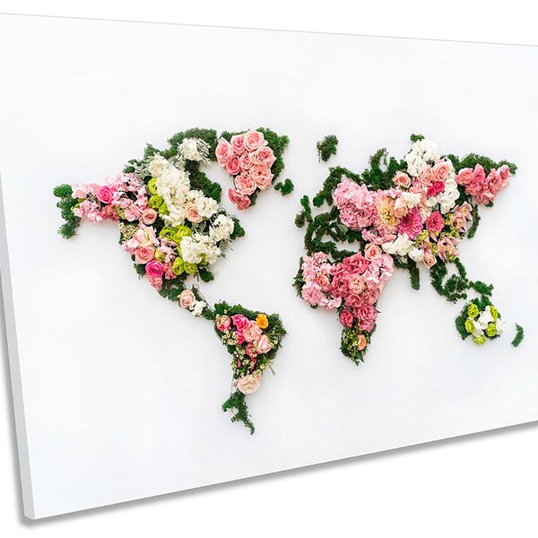 Map Flowers - Etsy