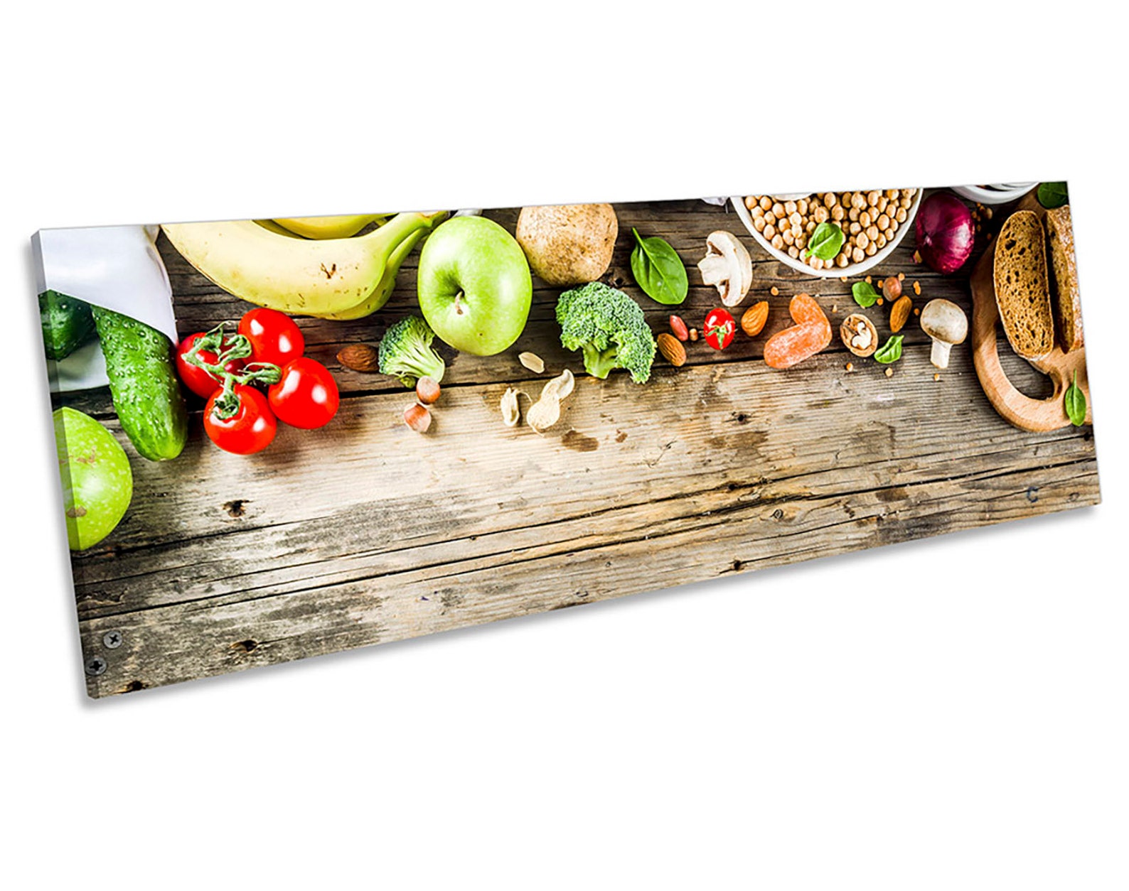 Healthy Food Kitchen Panorama CANVAS WALL ART Print Picture - Etsy ...