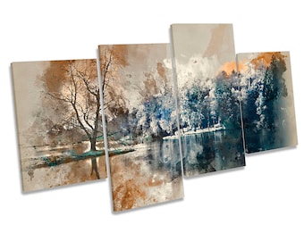 Brown Canvas Wall Art | Etsy