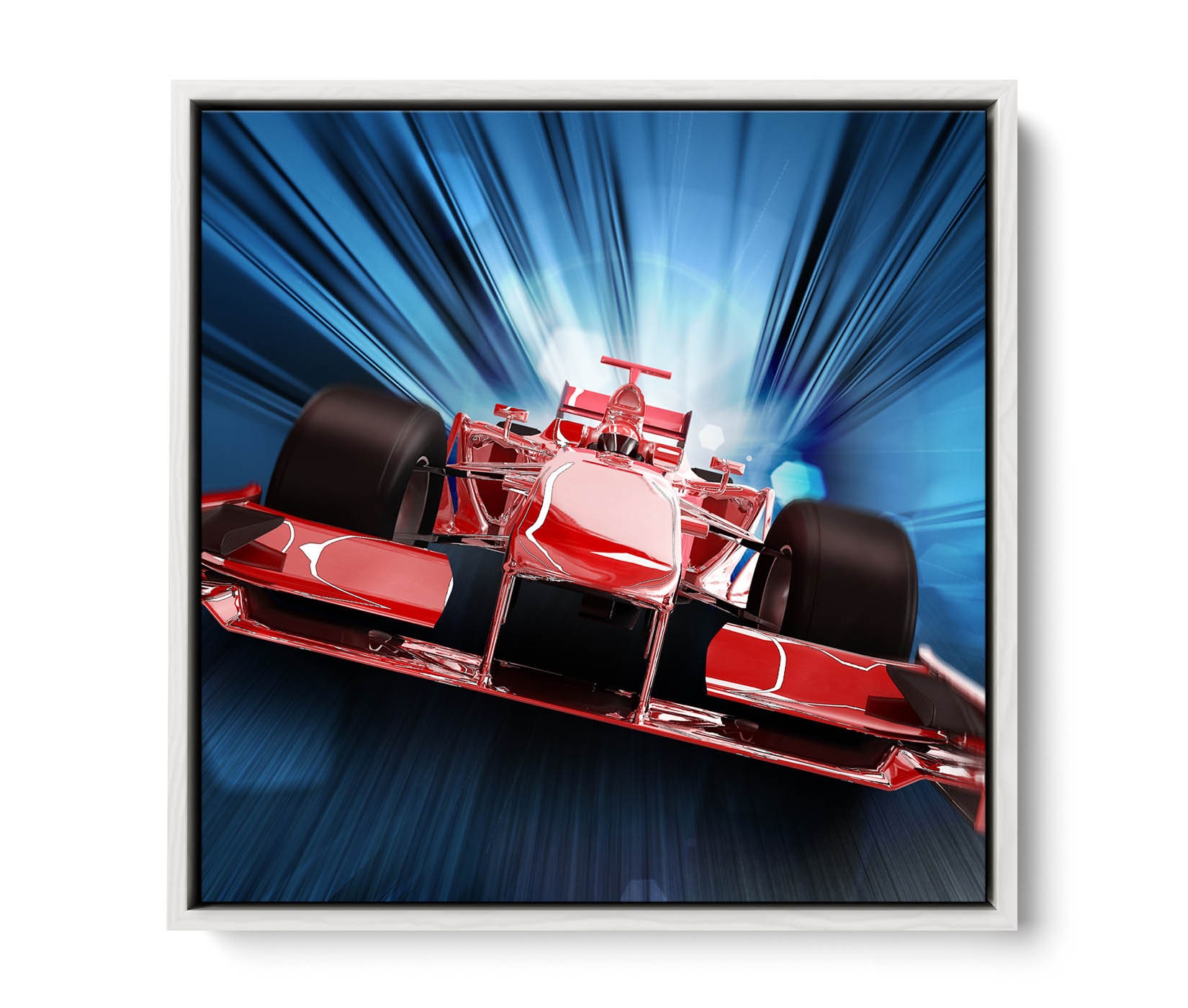 Formula One F1 Race Car Red CANVAS FLOATER FRAME Wall Art - Etsy