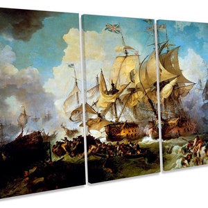 J.M.W Turner the Battle of the First of June CANVAS WALL ART - Etsy
