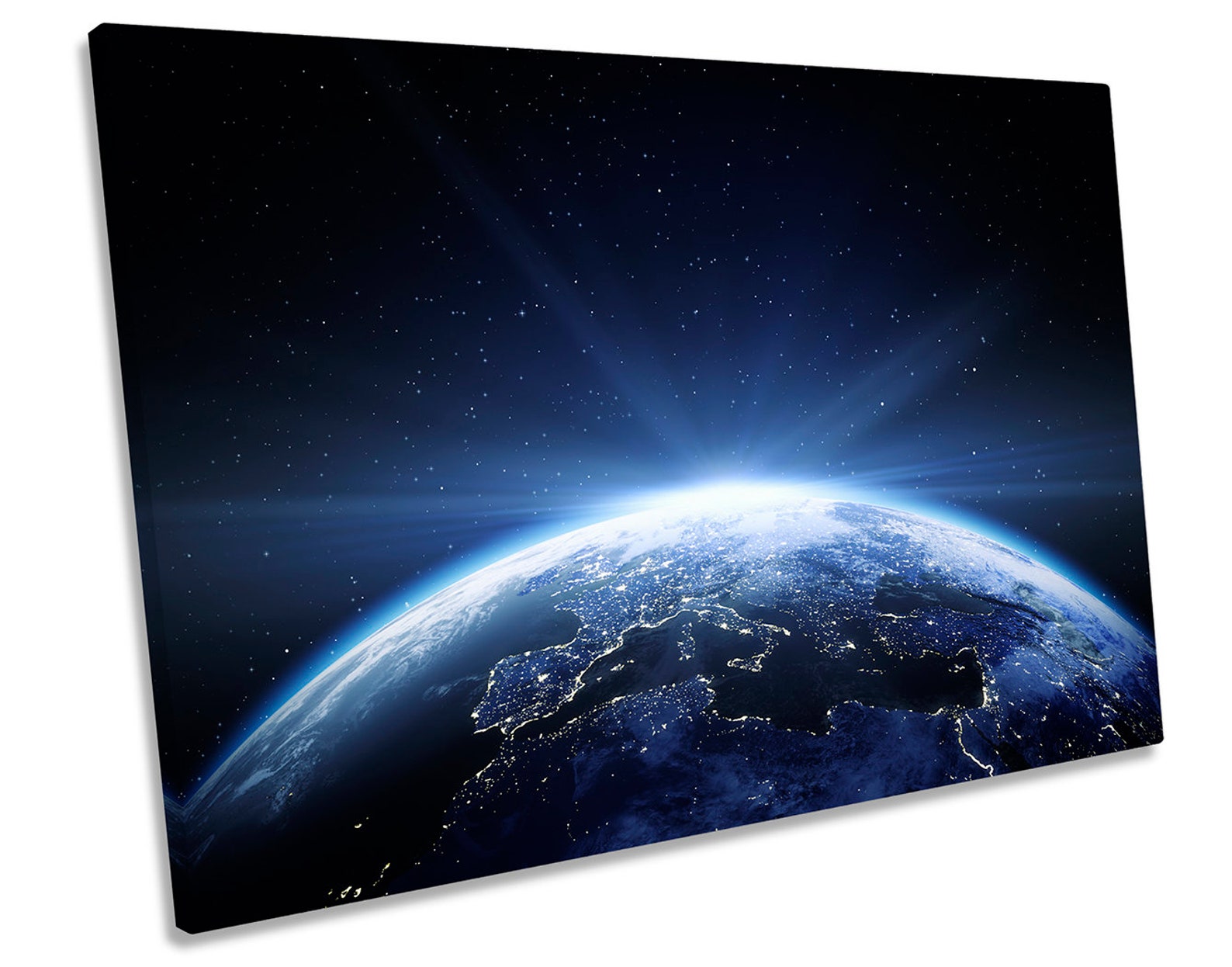 Planet Earth Space Astronomy CANVAS WALL ART Picture Print | Etsy