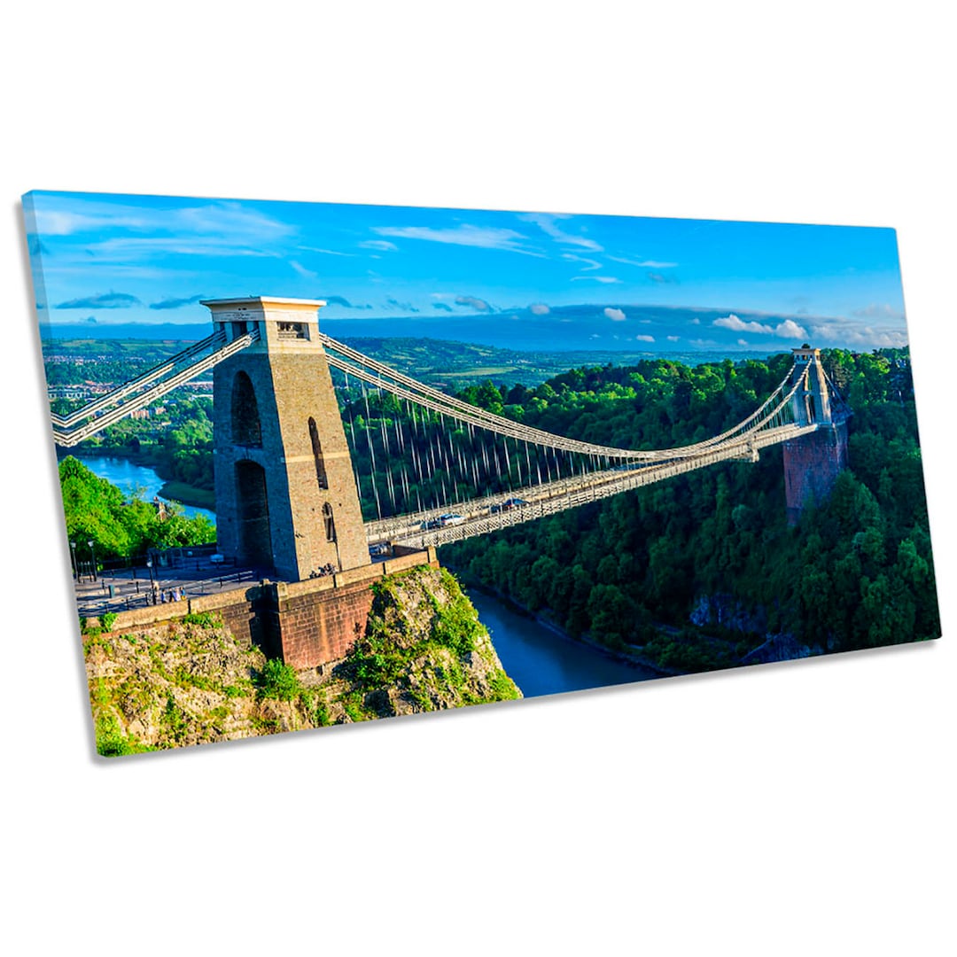Bristol Suspension Bridge Picture Panoramic CANVAS WALL ART Print - Etsy