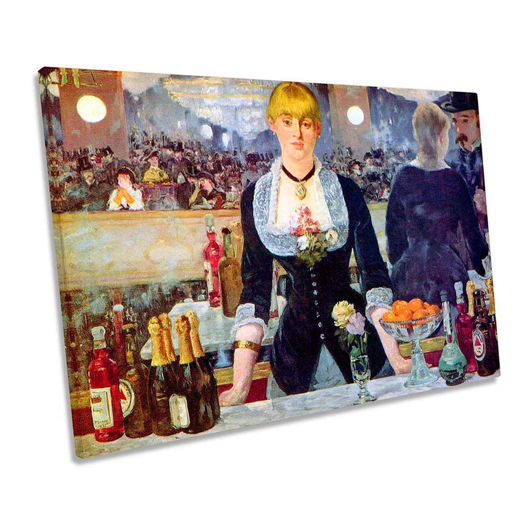 Edouard Manet Bar Folies-bergere Picture CANVAS WALL ART Print - Etsy