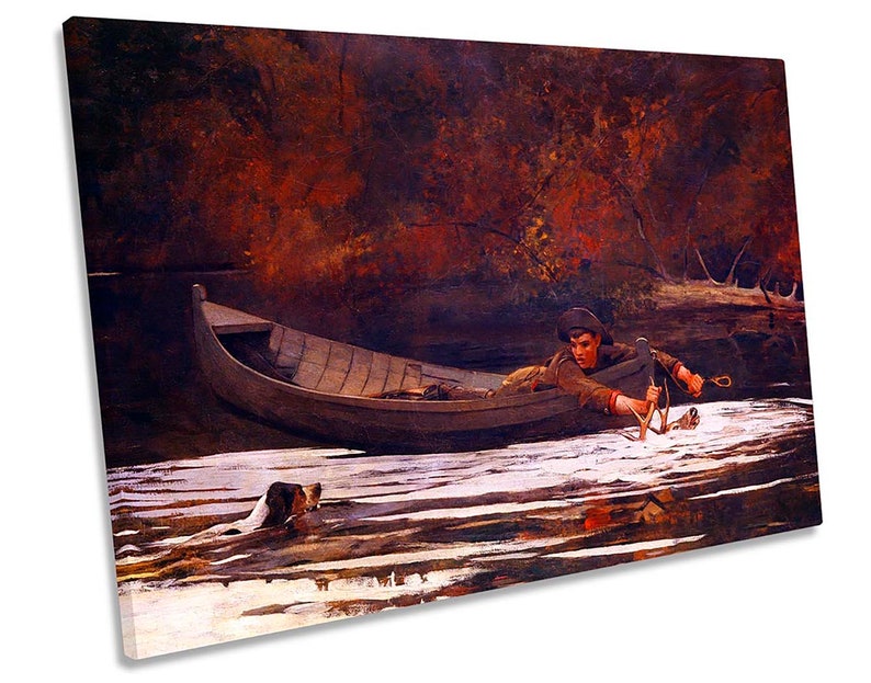 Winslow Homer Hound and Hunter Picture CANVAS WALL ART Print - Etsy