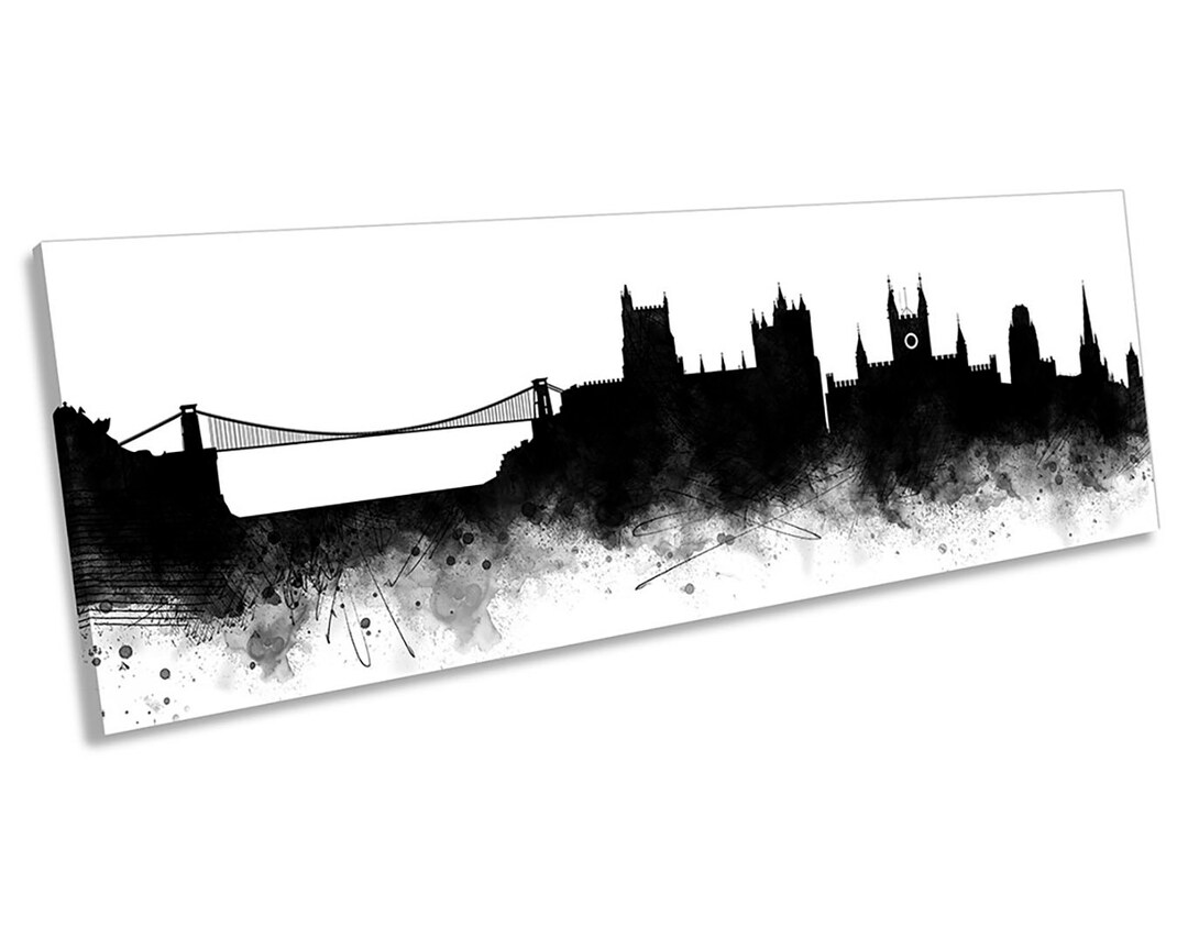 Bristol Abstract City Skyline Panorama CANVAS WALL ART Print Picture - Etsy