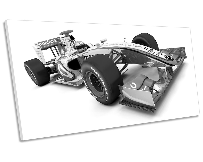 Formula One Race Car F1 Black and White Picture Panoramic - Etsy