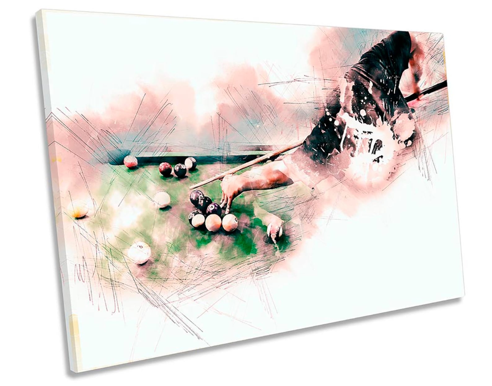 Pool Eight Ball Sport CANVAS WALL ARTWORK Print Art - Etsy