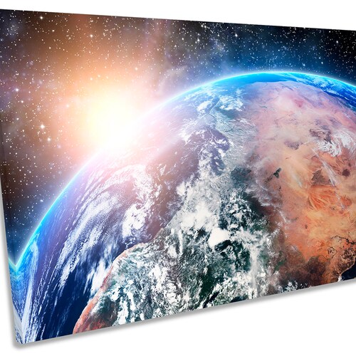 Solar System Art Planet Canvas Space Wall Art Mercury Print - Etsy