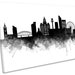 Liverpool Abstract City Skyline CANVAS WALL ART Picture Print - Etsy