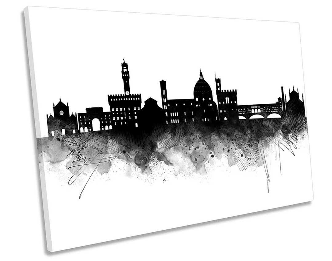 Florence Abstract City Skyline CANVAS WALL ART Picture Print - Etsy