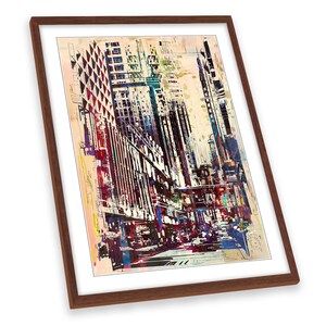 City Life Abstract FRAMED ART PRINT Picture Portrait Artwork - Etsy