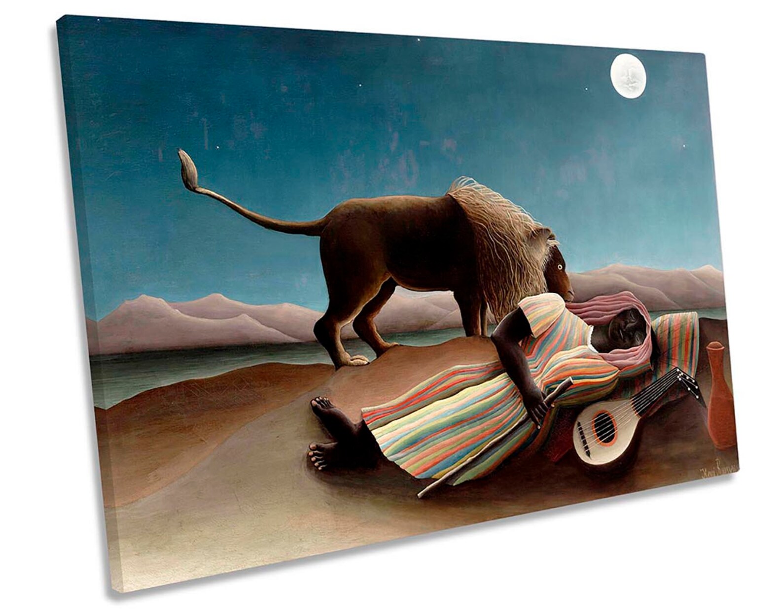 Henri Rousseau Sleeping Gypsy Picture CANVAS WALL ART Print - Etsy