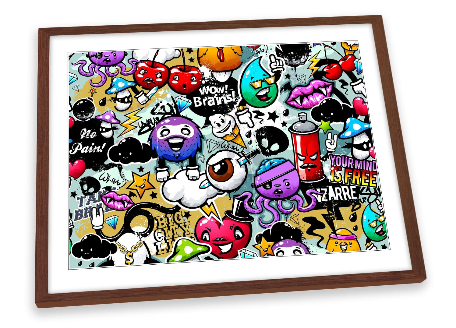 Graffiti Characters Urban FRAMED ART PRINT Picture Poster - Etsy