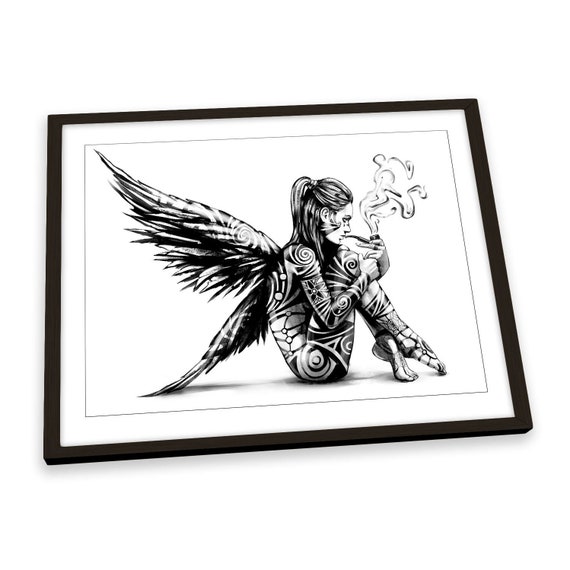Smoking Angel Tattoos Smoking Angel, From Black Sabbath's Heaven And