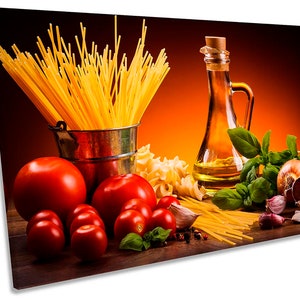 Fresh Italian Pasta Food CANVAS WALL ART Picture Print | Etsy