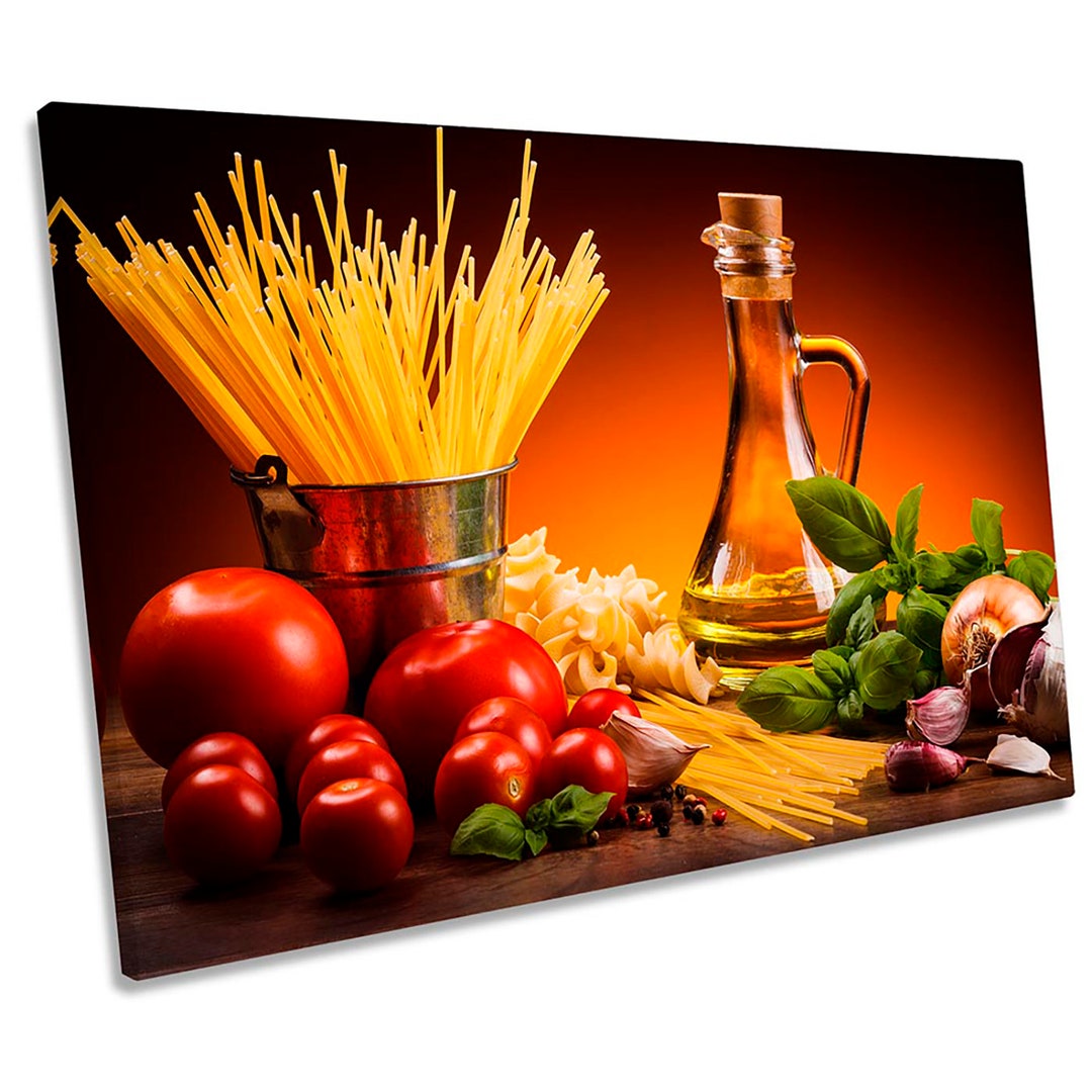 Fresh Italian Pasta Food CANVAS WALL ART Picture Print - Etsy