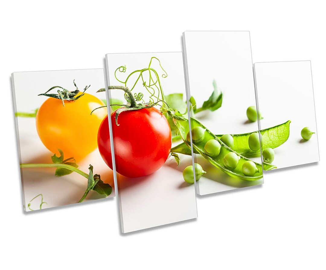 Tomato Runner Beans Kitchen Multi Panel CANVAS WALL ART - Etsy