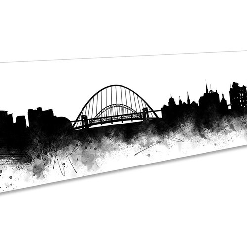Newcastle Skyline Canvas Newcastle Cityscape Canvas Art Print | Etsy