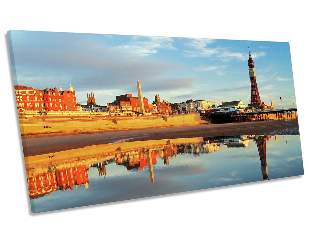 Blackpool Tower City Panoramic CANVAS WALL ART Print Picture - Etsy