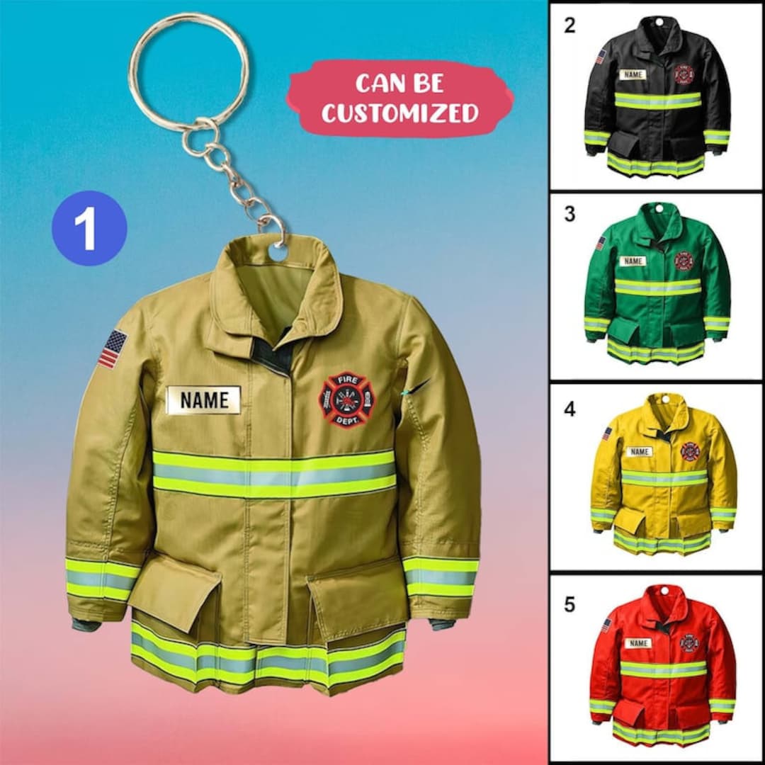 Personalized Firefighter Armor Helmet Firefighter Bunker Gear - Etsy