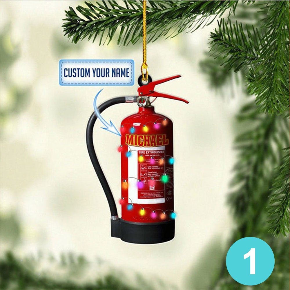 Personalized Fire Extinguishers Christmas Ornament Custom - Etsy