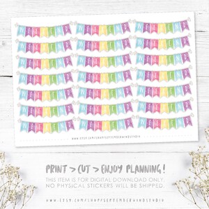 Weekend Printable Planner Stickers, Weekend Stickers, Weekend Benner ...