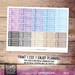 Watercolor Blank Checklist Printable Planner Stickers, to Do Stickers ...