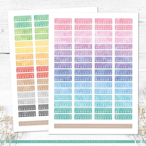 Habit Tracker Printable Planner Stickers, Habits Tracker Digital ...