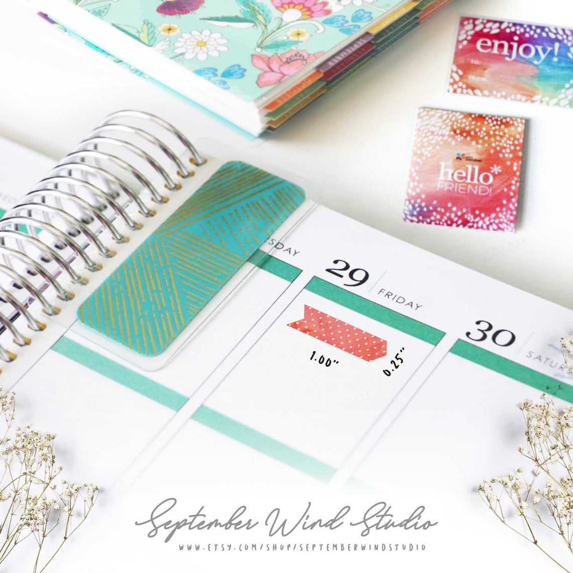 Ribbon Banner Printable Planner Stickers Ribbon Watercolor - Etsy