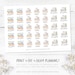 House Cleaning Printable Planner Stickers, House Chores Planner ...