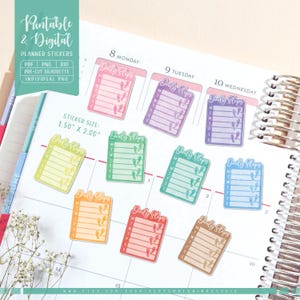 Daily Steps Planner Stickers: Printable & Digital (PDF, PNG) - Etsy