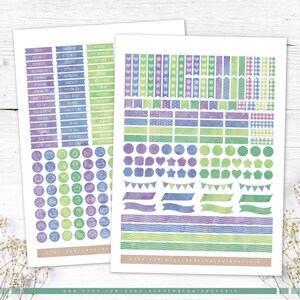 Blueberry Printable & Digital Planner Stickers, Weekly Kit, Printable ...