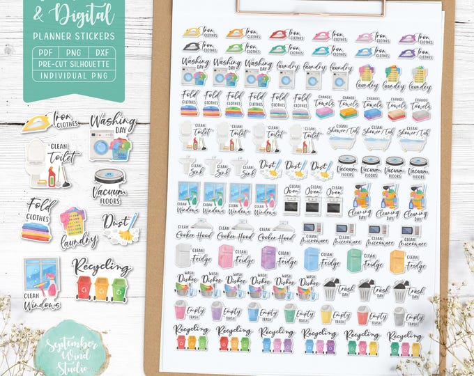 Daily Icons Icons Planner Icons Printable Planner Stickers Planner ...