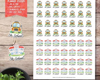 School Bus Planner Stickers Erin Condren, Kikki K, Filofax, Plum Paper ...