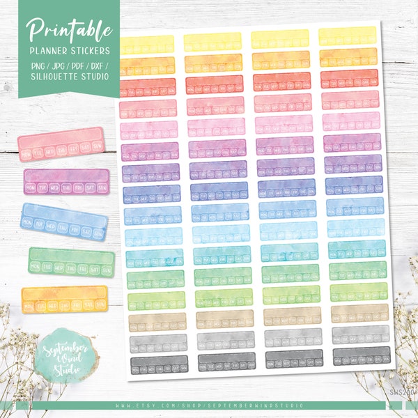 Habit Tracker Stickers - Etsy