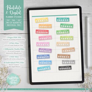 Today's Mood Printable & Digital Planner Stickers, Mood Tracker ...