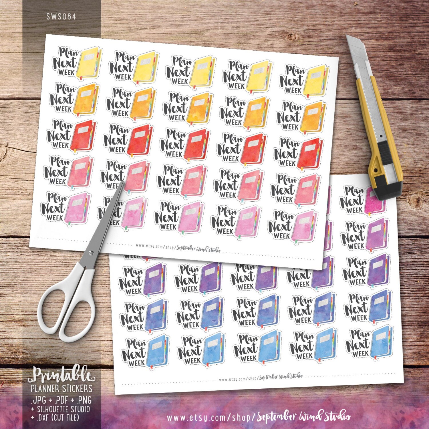 Plan Next Week Printable Planner Stickers Planner Stickers - Etsy